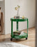 Round Mobile Bar Cart
