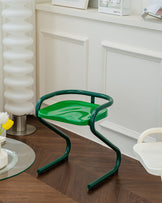 Stylish 2 Tone Color Stool Dining Chair