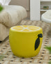 Refreshing Lemon Shaped Side Table