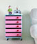 Pastel Colored Storage Cabinet