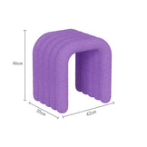 Custom Rainbow Shaped Stool Chair