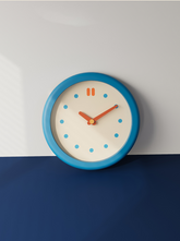 Vintage Round Blue Clock