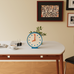 Blue Corner View Clock