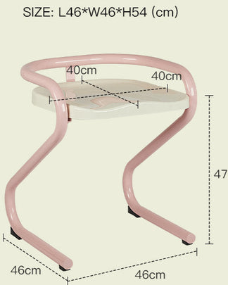 Stylish 2 Tone Color Stool Dining Chair